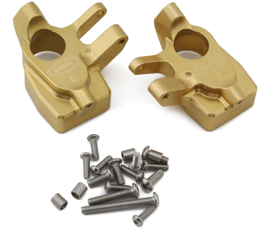 SEHREEFS175 Reefs RC Axial SCX10 Pro Brass Portal Steering Knuckles (G ...