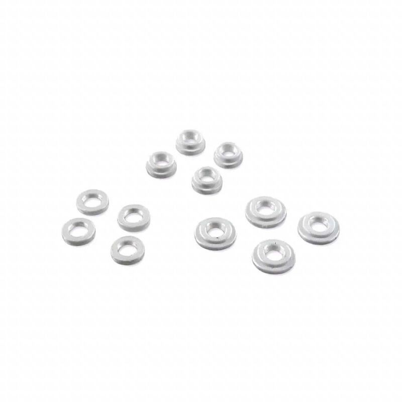 TKR6195 - Shock Shaft Guide Set (precision molded, POM, for 16mm shock ...