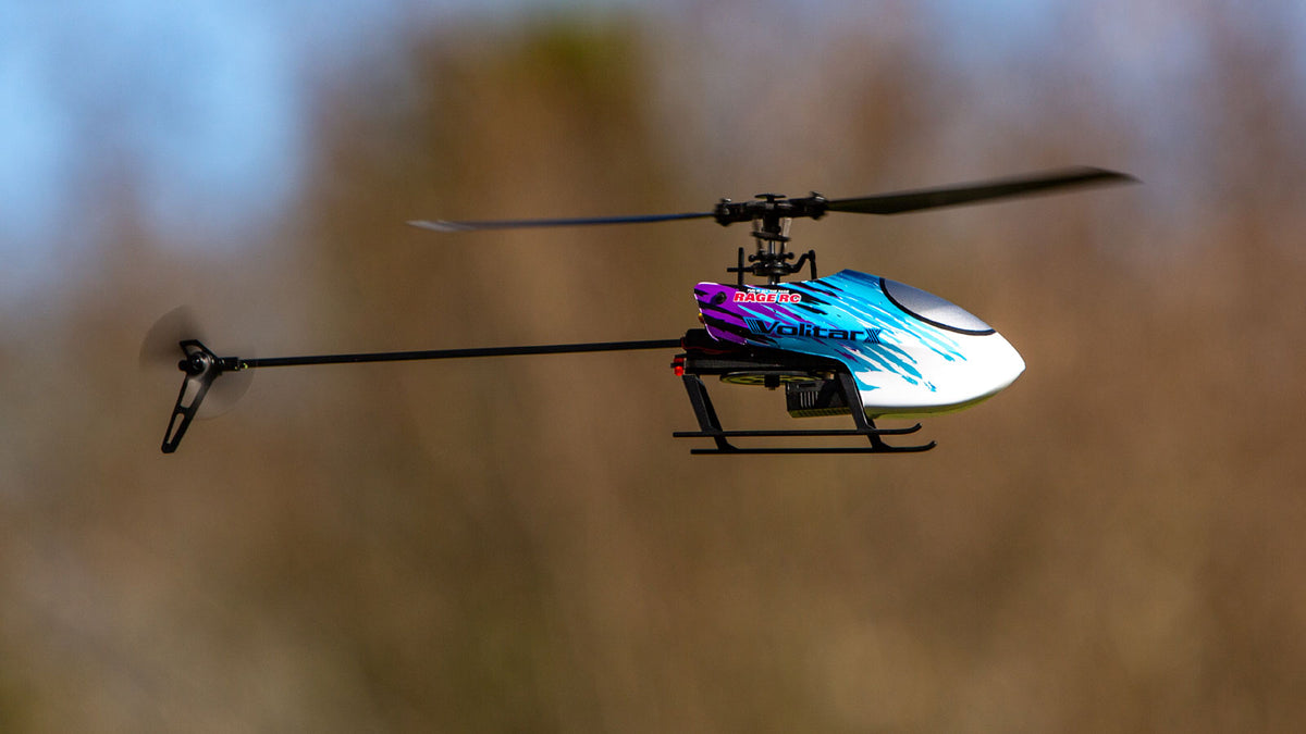RGR6002 Rage RC Volitar X RTF Micro Heli with Blue Canopy – Mike's Hobby