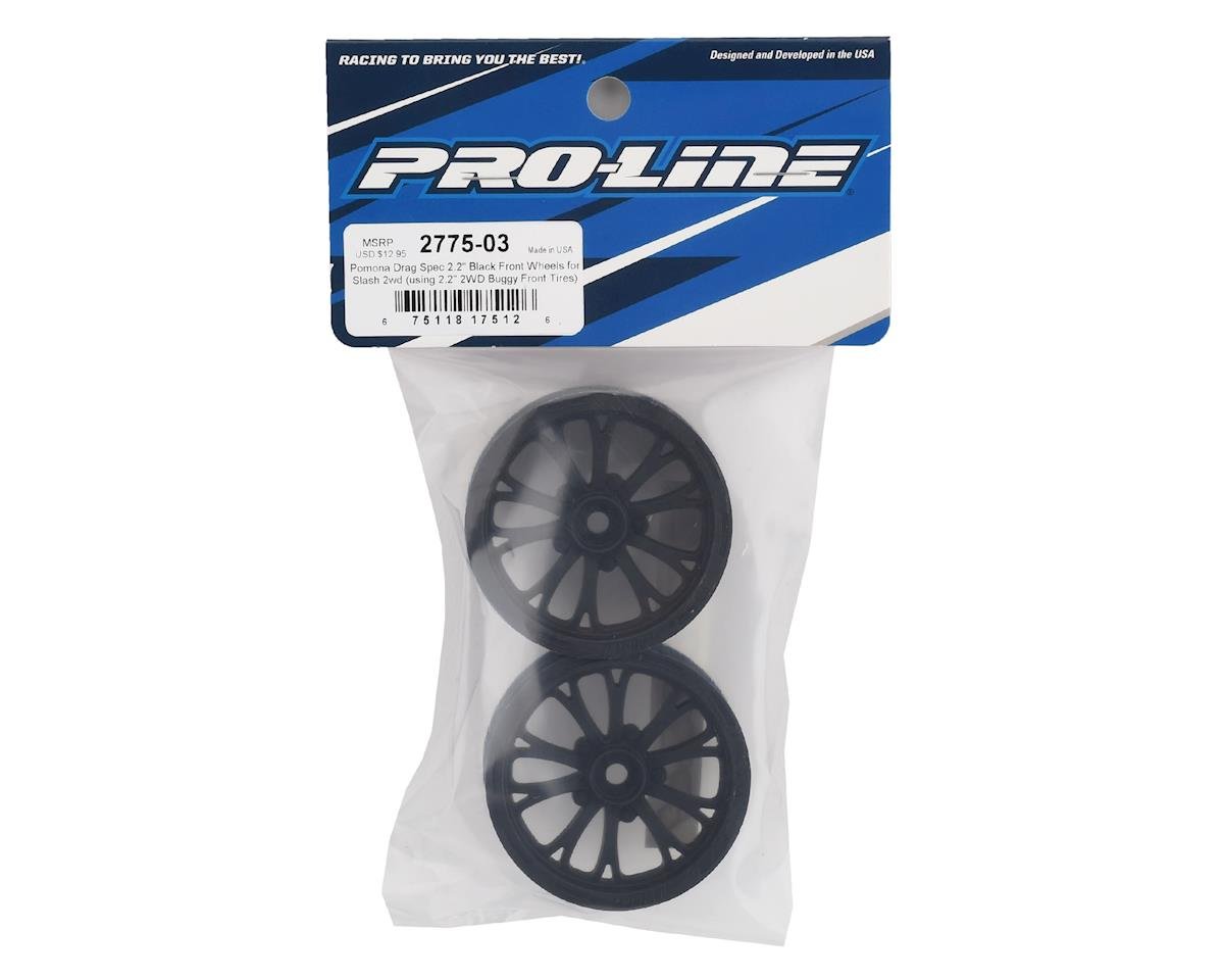 Pro-Line Pomona Drag Spec 2.2" Front Drag Racing Wheels (2) w/12mm Hex ...